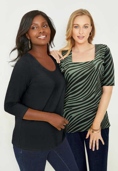 JESSICA LONDON JESSICA LONDON Stretch Cotton Tee